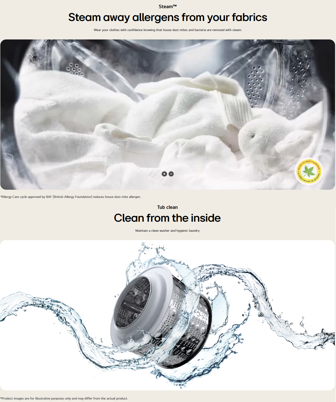 LG FB1208R5W 8/5KG WHITE INVERTER DIRECT DRIVE FRONT LOAD 2 IN 1 WASHER ...