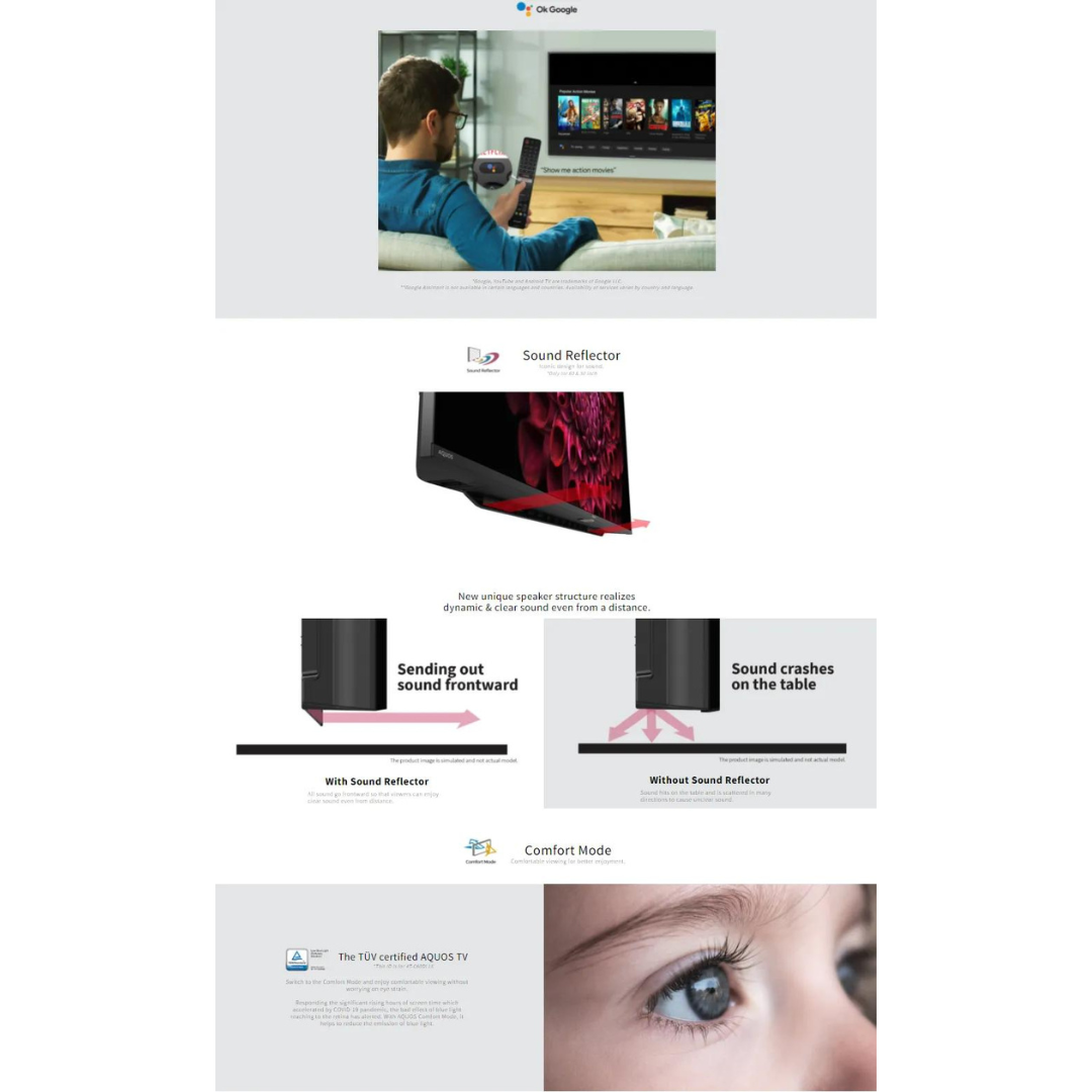 SHARP 4T-C60DL1X 60 INCH 4K UHD TV | Asia Excel