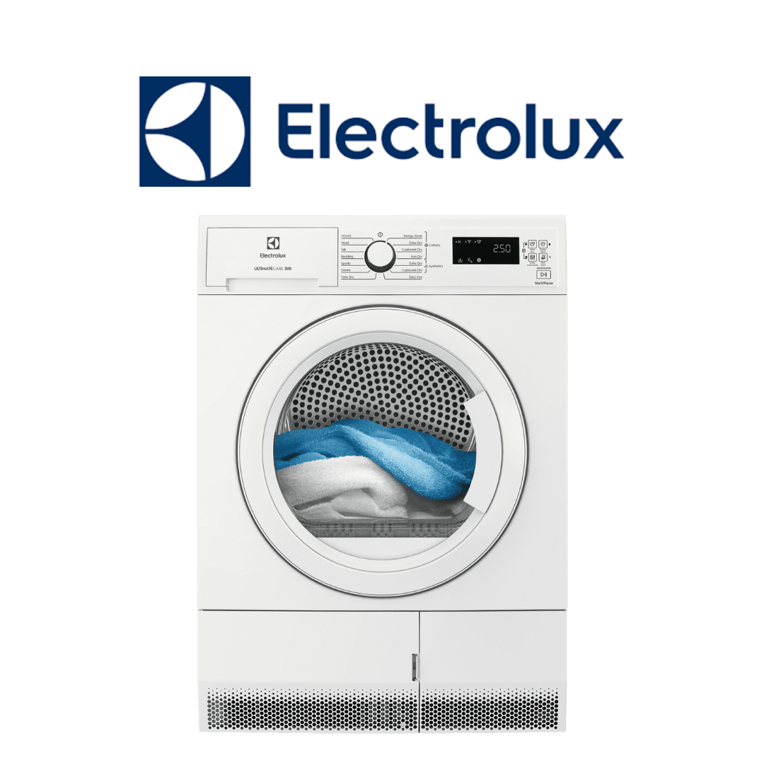 ELECTROLUX EDH804H3WB 8KG FRONT LOAD HEAT PUMP DRYER | Asia Excel