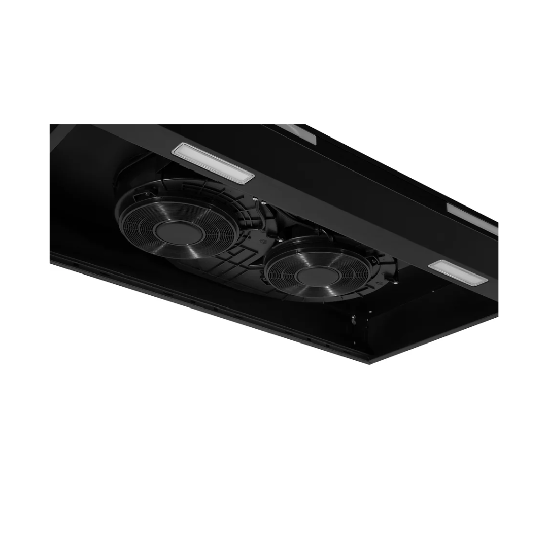 RINNAI RH-S3059-PBW 90CM BLACK SLIMLINE HOOD