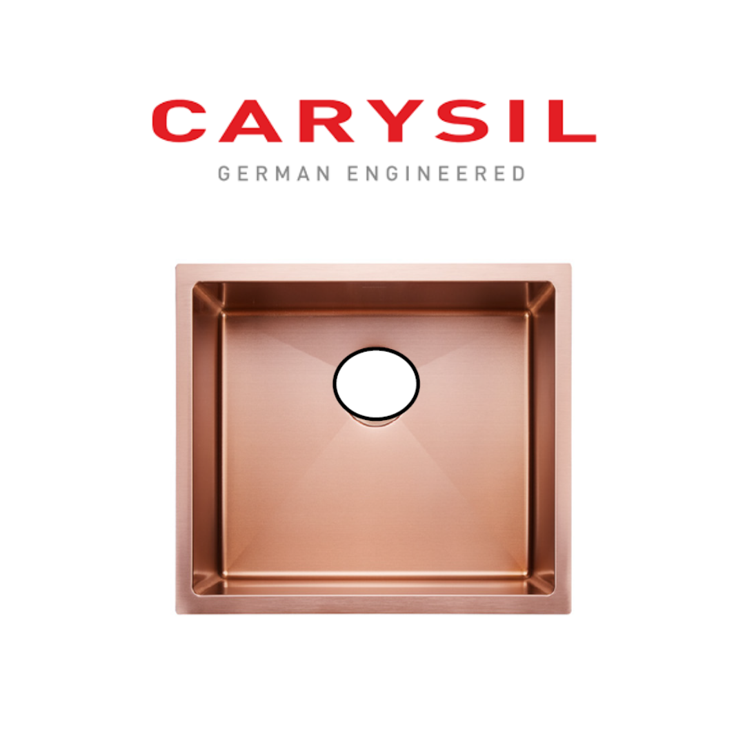 CARYSIL RGS-550 55CM SINGLE BOWL ROSE GOLD KITCHEN SINK | Asia Excel