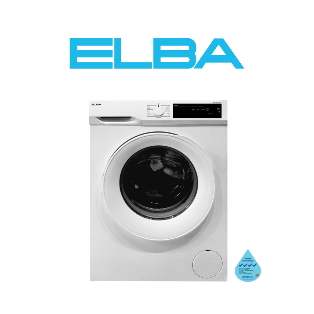 ELBA EWF 80120 VT 8KG WHITE FRONT LOAD INVERTER WASHING MACHINE | Asia ...