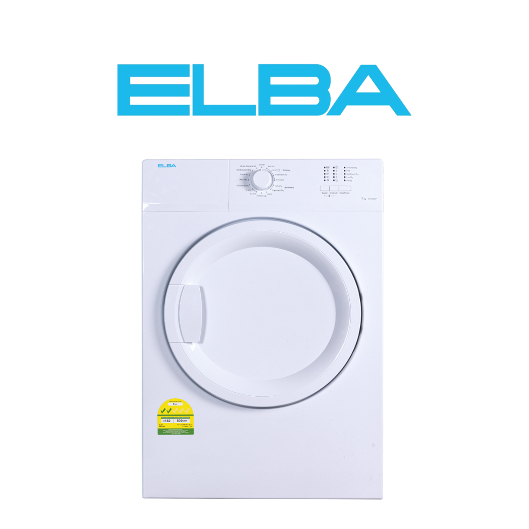 ELBA EBD 750 V (EBD750V) 7KG FRONT LOAD AIR VENTED DRYER | Asia Excel