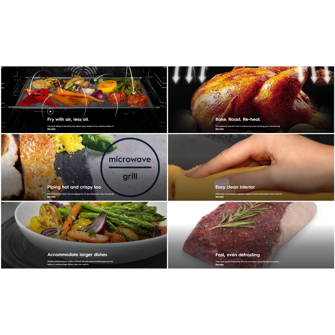 ELECTROLUX EMSB30XCF 60CM ULTIMATETASTE 900 BUILT-IN COMBINATION ...