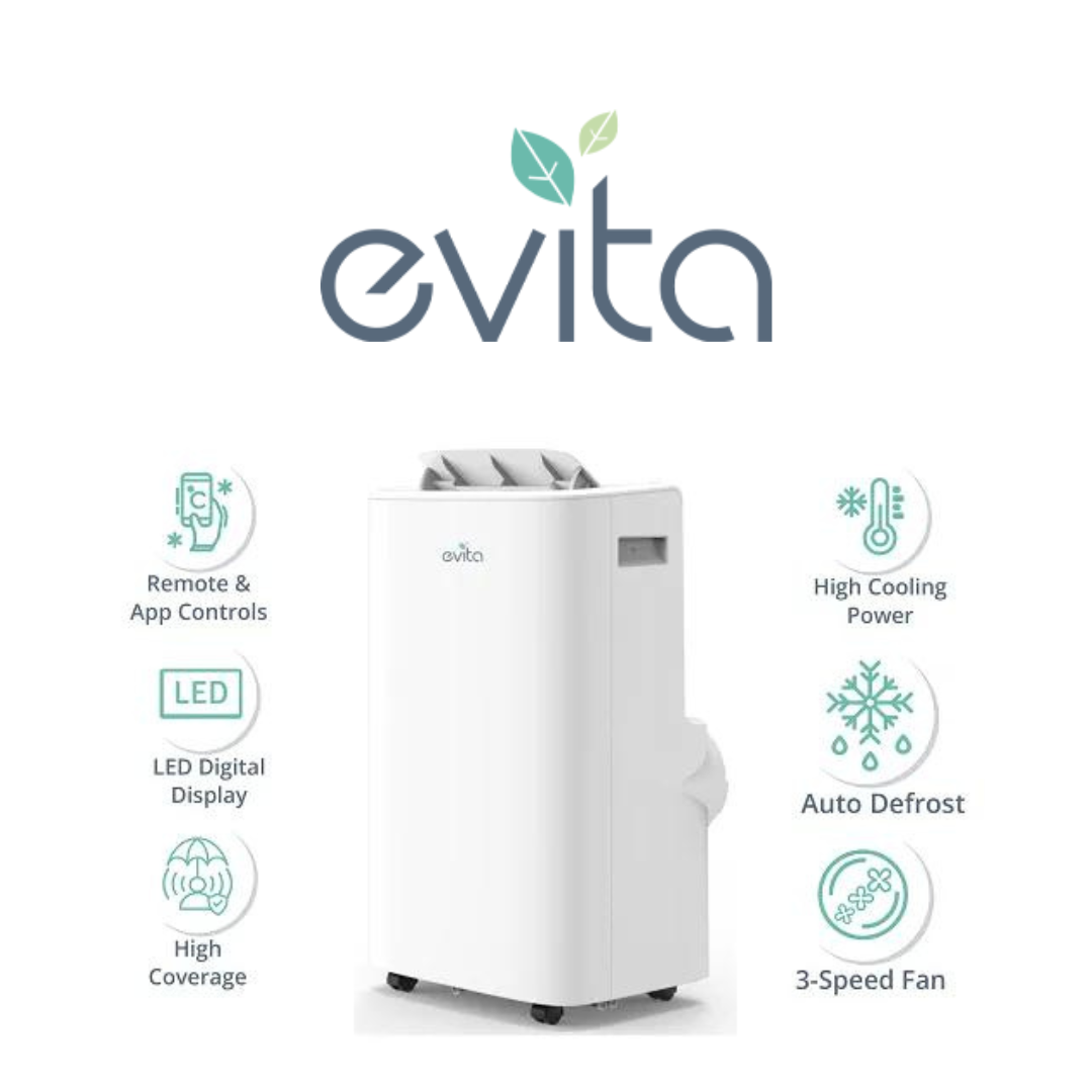 EVITA EPAC 312W 12000 BTU 3-IN-1 PORTABLE AIR CONDITIONER