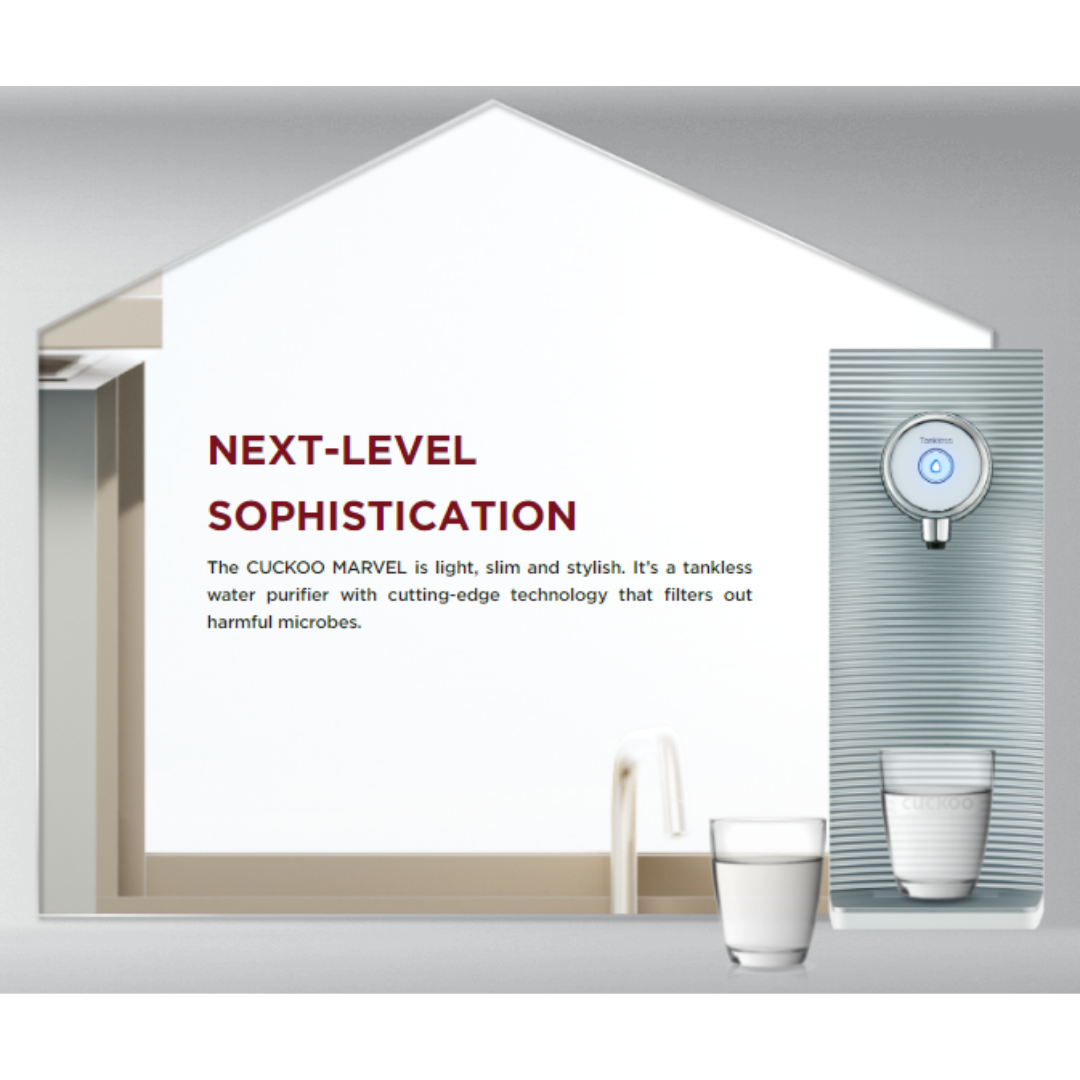 CUCKOO CP-MN021W MARVEL TANKLESS WATER DISPENSER WITH PURIFIER (FREE 1 ...