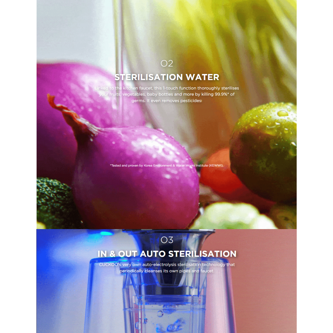 CUCKOO CP-TN100S TITAN WHITE WATER PURIFIER WITH INSTANT 100°C EXTRA ...