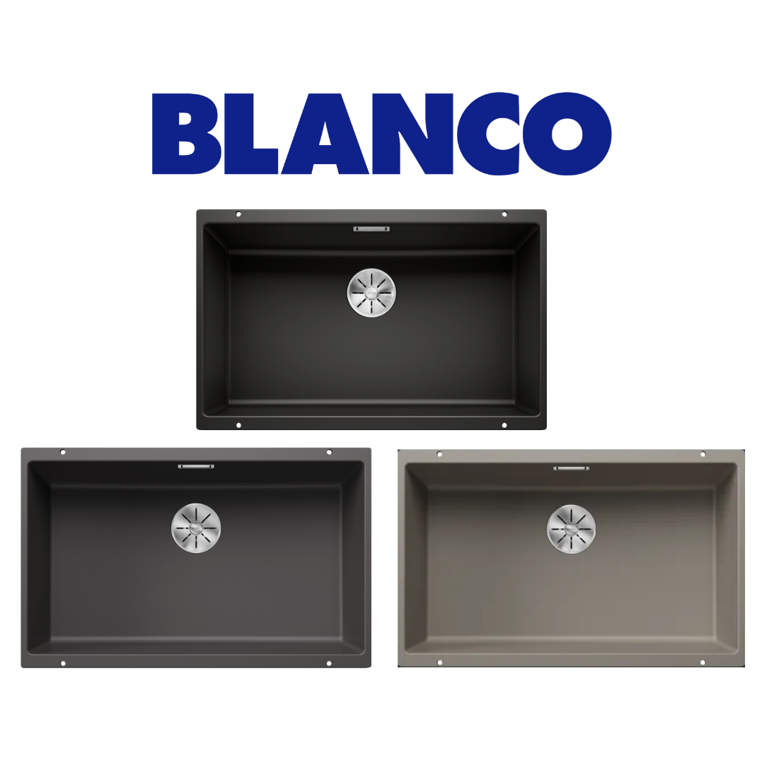 BLANCO SUBLINE 700-U 73CM BLACK/TARTUFO/ROCK GREY SINGLE BOWL ...