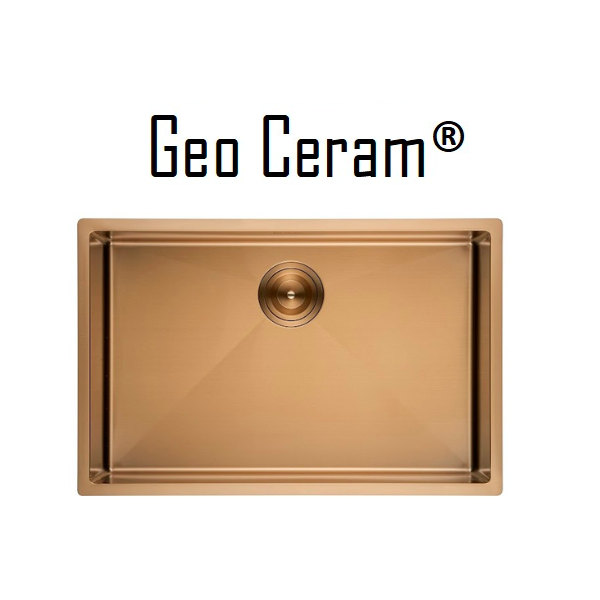 GEO CERAM GDX110-65R10 GOLD STAINLESS STEEL KITCHEN SINK | Asia Excel