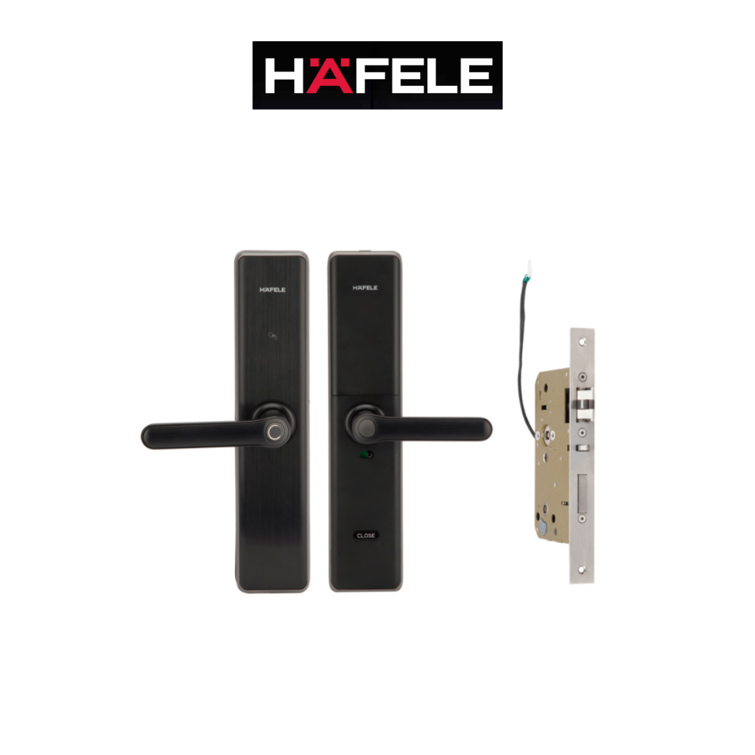 HAFELE DL7600 FIRE RATED LEVER TIMBER DIGITAL DOOR LOCK