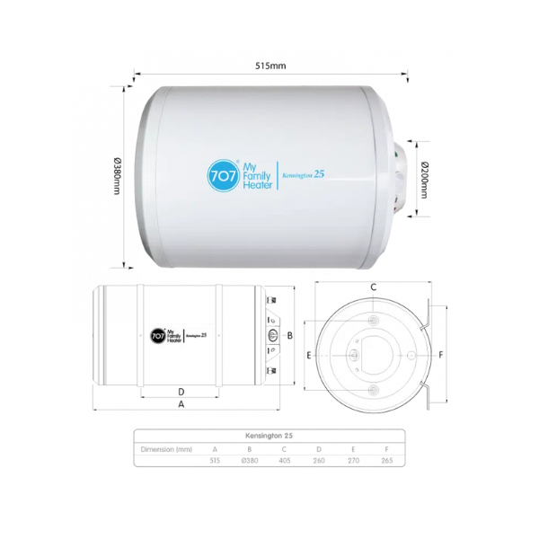 707 KENSINGTON 25L ELECTRIC STORAGE WATER HEATER | Asia Excel