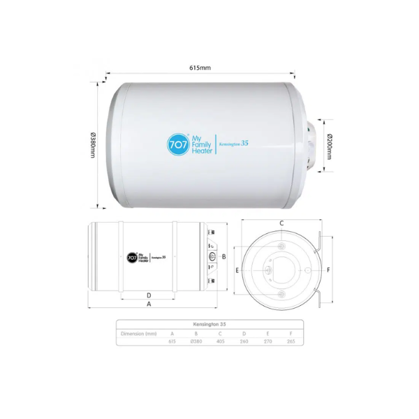 707 KENSINGTON 35L ELECTRIC STORAGE WATER HEATER | Asia Excel